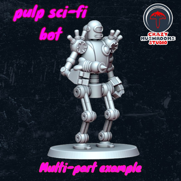 3D Printable Pulp sci-fi Bot by agostini